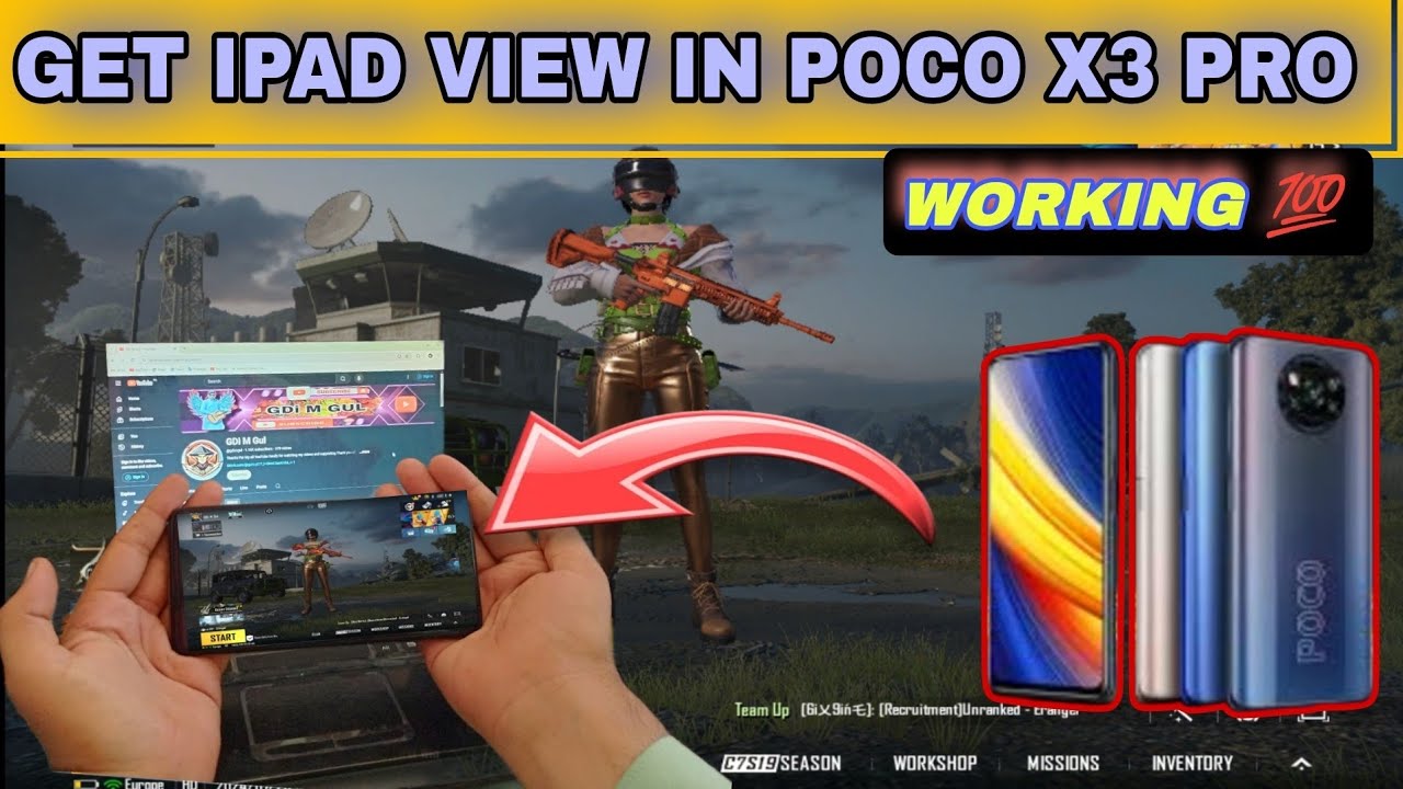 HOW TO GET REAL IPAD VIEW IN POCO X3 PRO🔥3.3UPDATE ️ IPAD MINI 5 VIEW ...