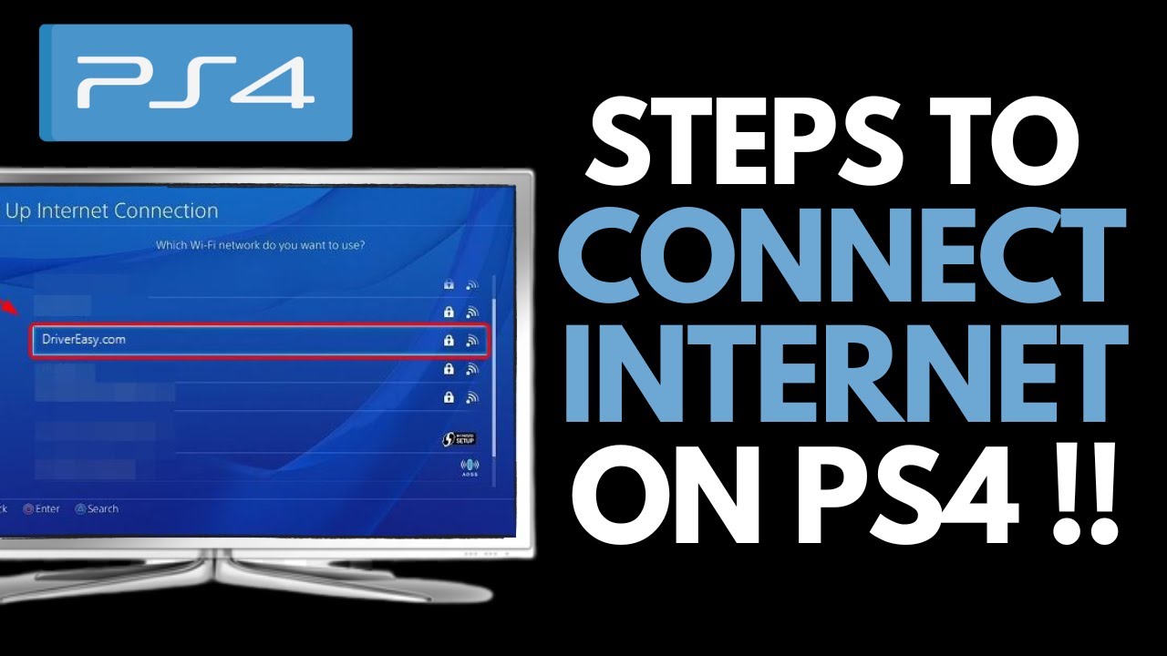 How to Connect PS4 to the Internet ! - YouTube