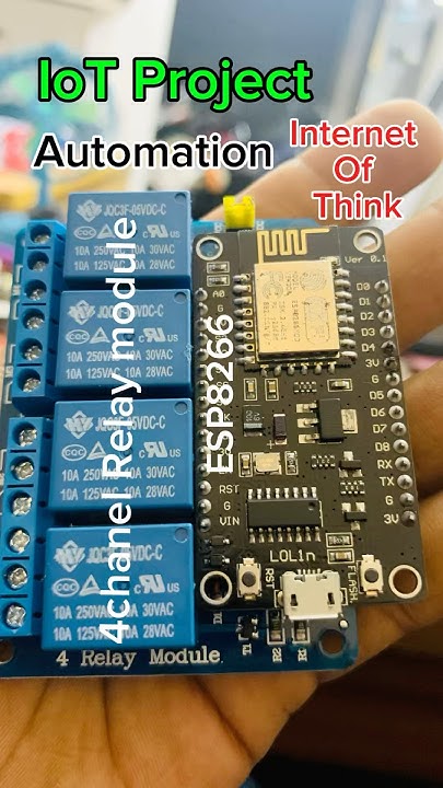 IoT home automation project using ESP8266 and 4chanel relay #electronics #project # ...