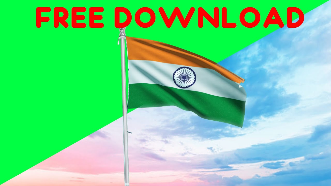 Indian Flag Waving Free Stock Footage - Animated Video Background ...