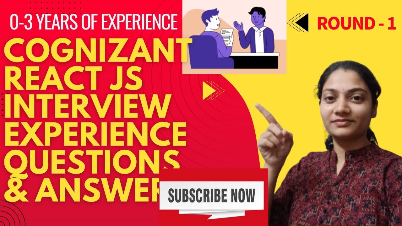 Cognizant React JS Interview Question 0-3 year experience | #interview #reactjs #expirence # ...