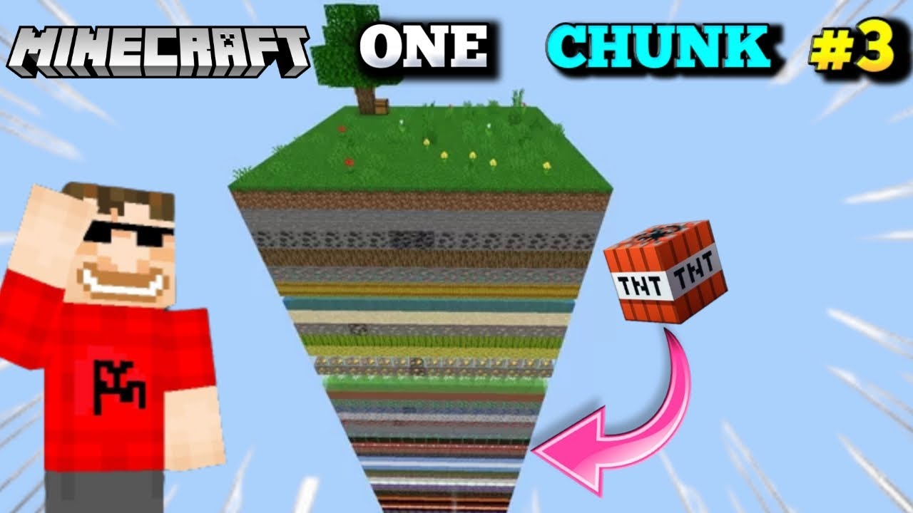 I FOUND A TNT LAYER IN MY MINECRAFT ONE CHUNK MADE OF DIFFERENT LAYERS ...