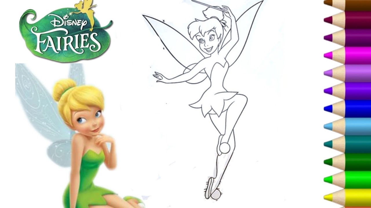 Color Tinker Bell's Magic | Fun Coloring for Kids! - YouTube