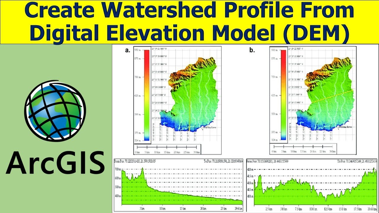 Create Profile of Watershed from DEM Using ArcGIS 10.8 - YouTube