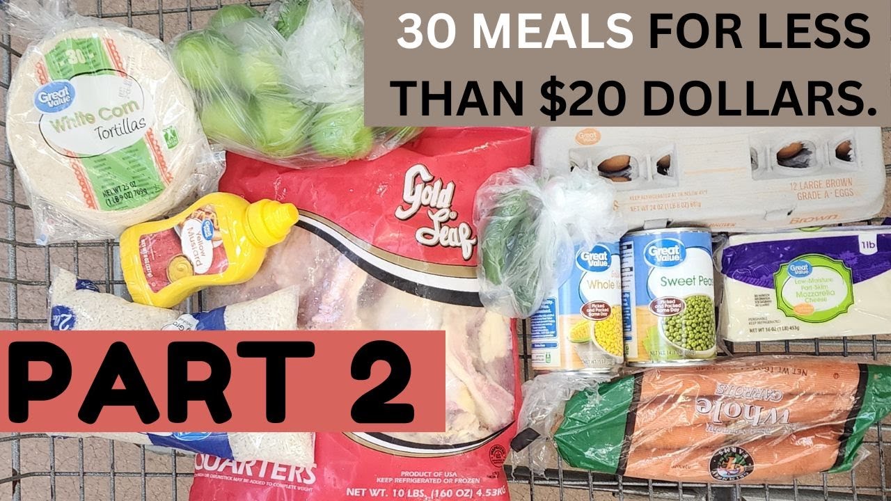30 MEALS FOR LESS THAN 20 DOLLARS. - YouTube