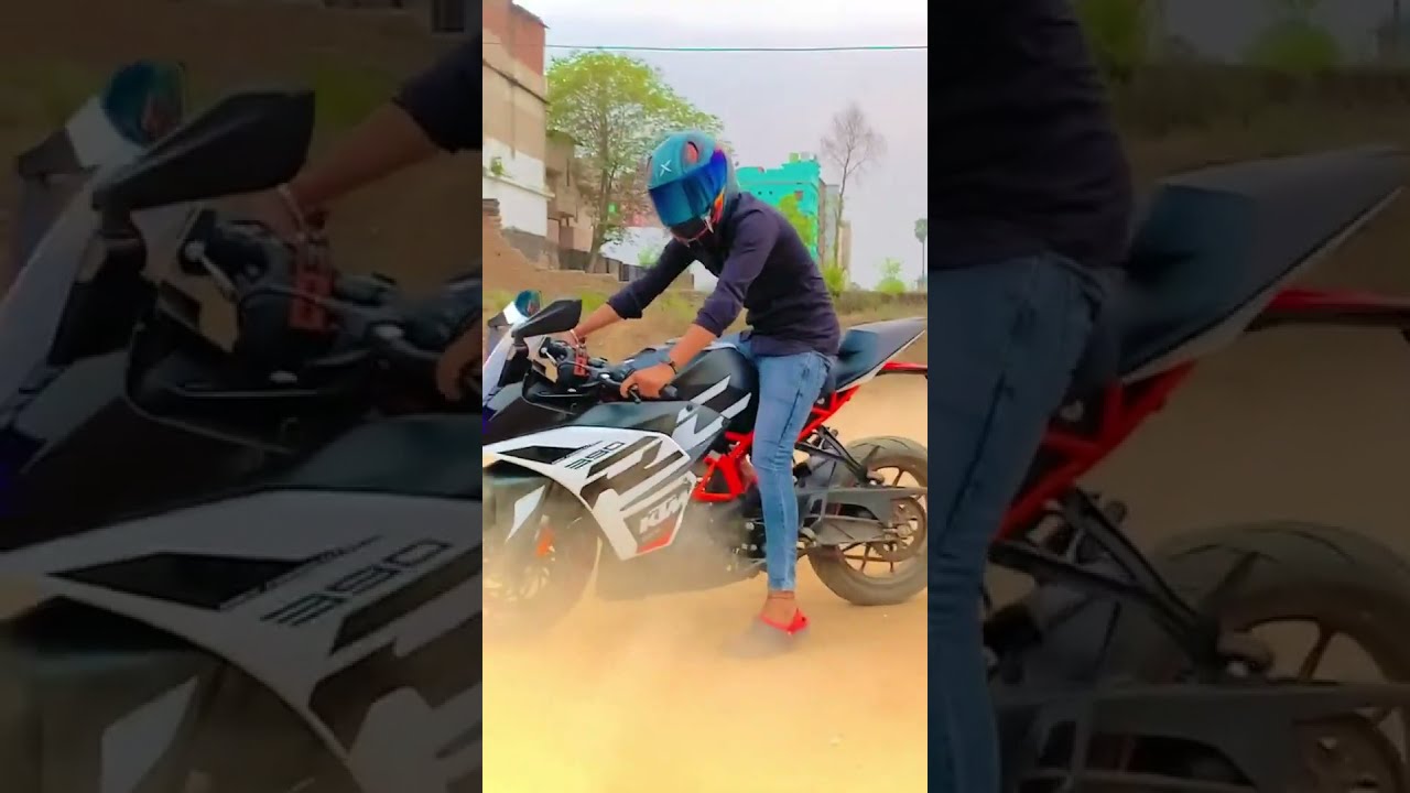 KTM RC 390LOVRE AND BIKE RIDING STUNT HEAVY DRIVER BOY ATTITUDE BIKE ...