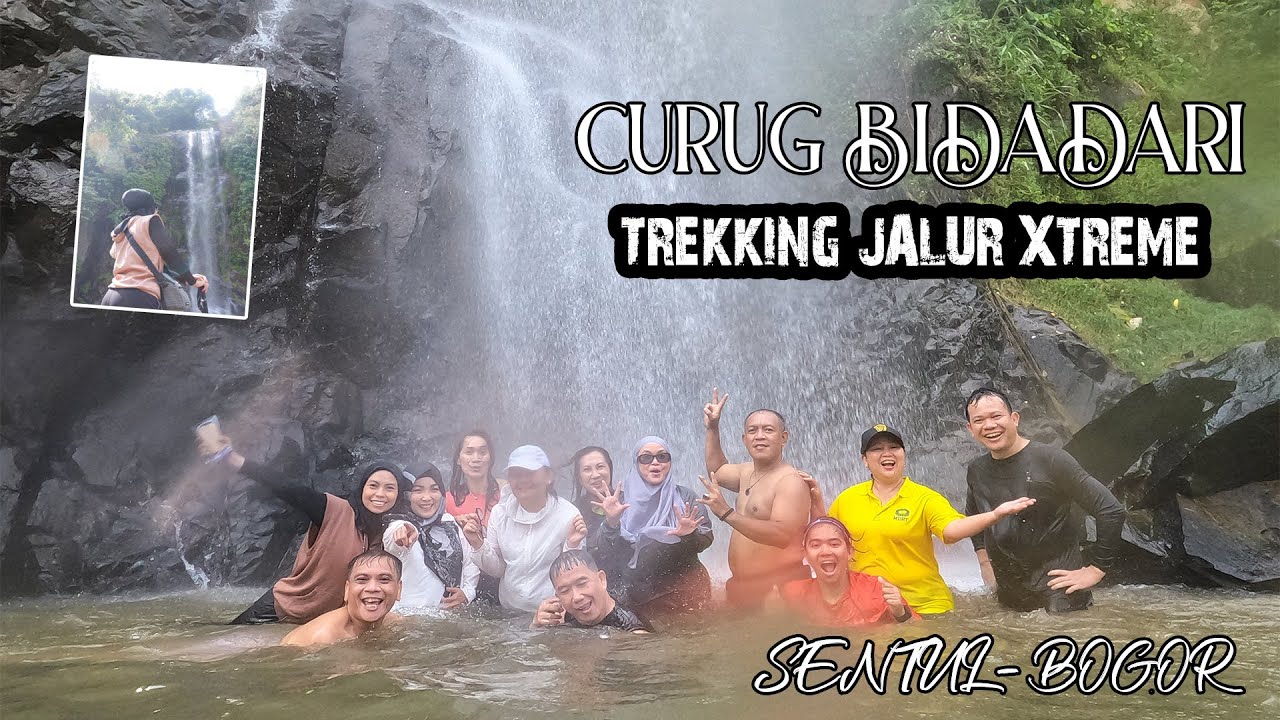 WISATA CURUG BIDADARI | TRECKING CURUG SENTUL BOGOR - YouTube