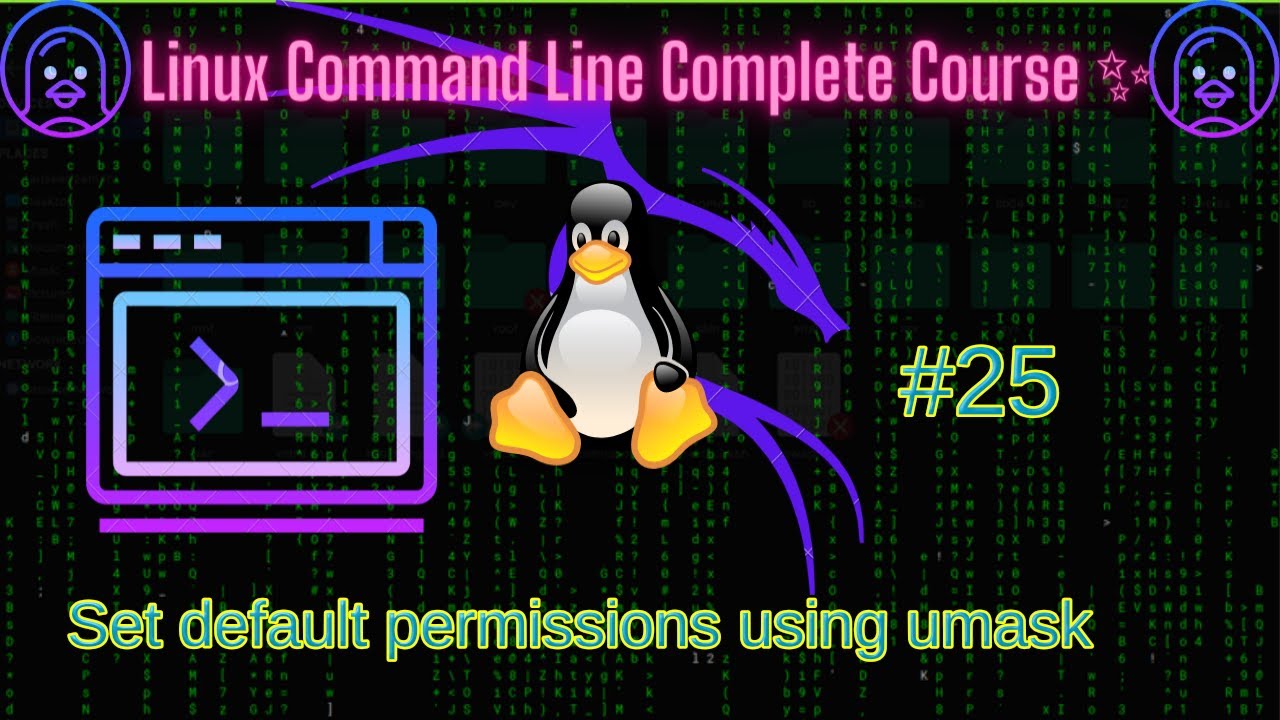 umask command explained // Master Linux Command line #25 #linux - YouTube