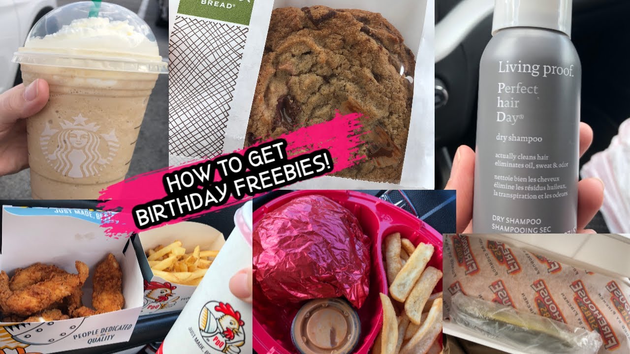 Birthday Freebies! How and Where To Get Them | Shop With Me - YouTube