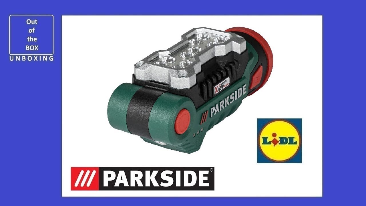 Parkside Cordless LED Work Light PLLA 12 B2 UNBOXING (Lidl 12V 10 LED 2 ...