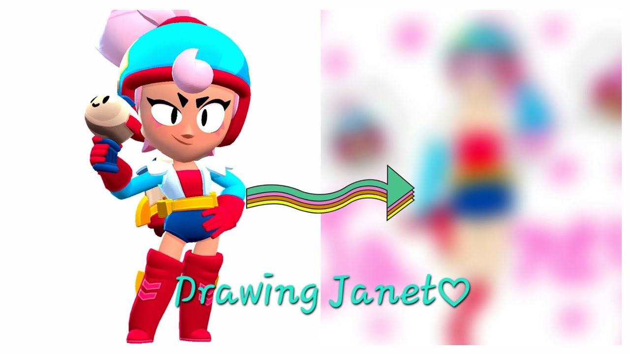[브롤스타즈] 자넷 그리기/Drawing Brawl Stars Janet - YouTube