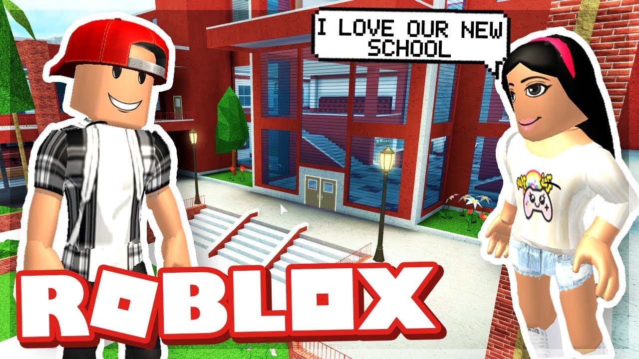 FIRST DAY AT OUT NEW SCHOOL - ROBLOX - YouTube