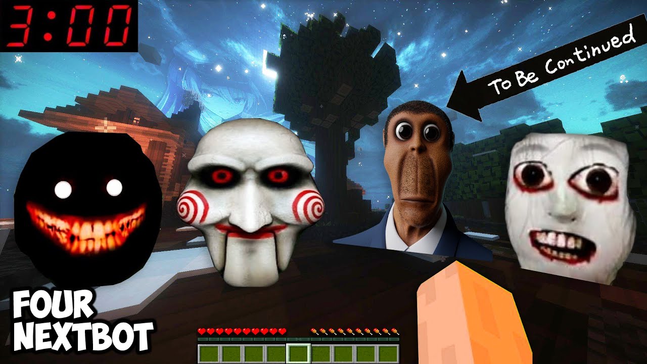 OBUNGA NEXTBOT JIGSAW AND SMILER CHASED ME in Minecraft - NEXTBOTS ...
