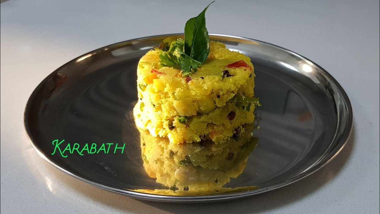 Recipe 55 Karabath// Vegetable Upmav/ Semolina with Vegetables - YouTube