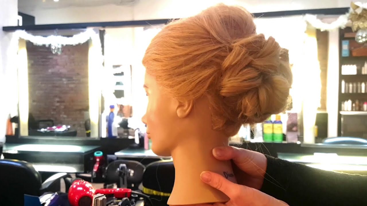 Updo hair styling! Simple, easy way to wear your hair up! - YouTube
