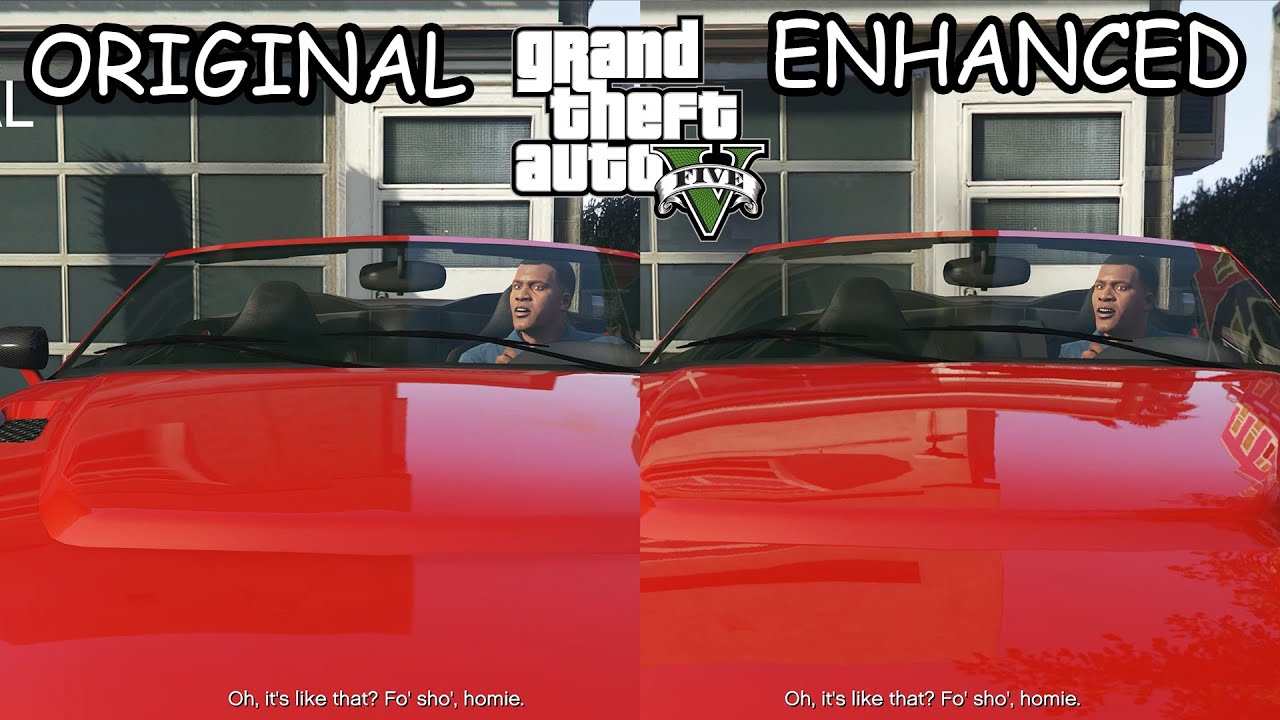 GRAND THEFT AUTO V: ORIGINAL vs ENHANCED COMPARISON - PC (4K UHD 60fps ...