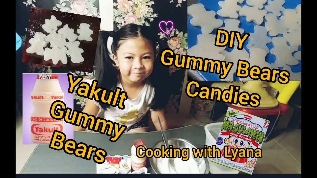 DIY Yakult Gummy Bear Candies | CookingwithLyana - YouTube