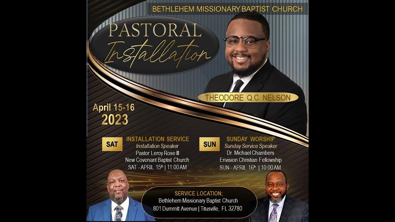 The Pastoral Installation of Rev. Theodore Q. C. Nelson - YouTube