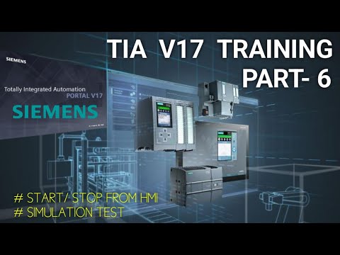 TIA Portal Training Part - 6 | Start / Stop From HMI, HMI Animation ...