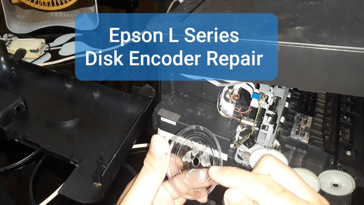 Epson L3110 paper jump Disk Encoder Repair all L series - YouTube