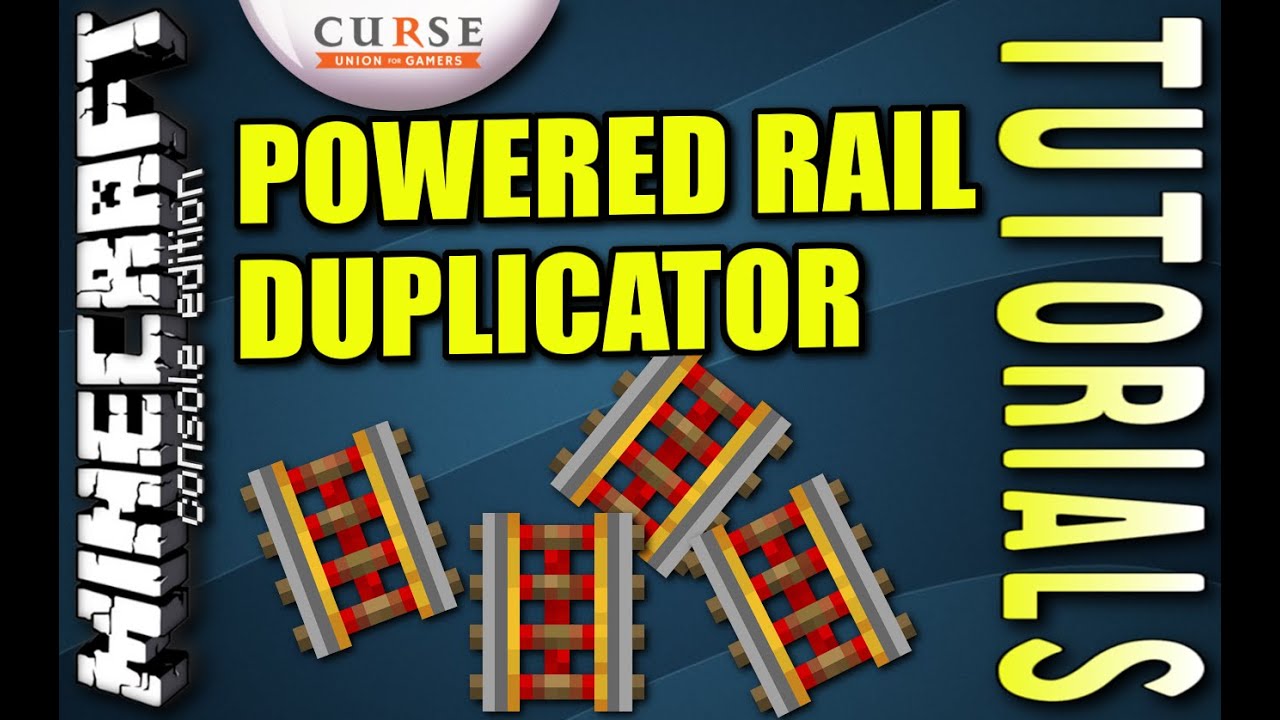 MINECRAFT - PS4 - POWERED RAIL DUPLICATOR - HOW TO - TUTORIAL ( PS3 ...