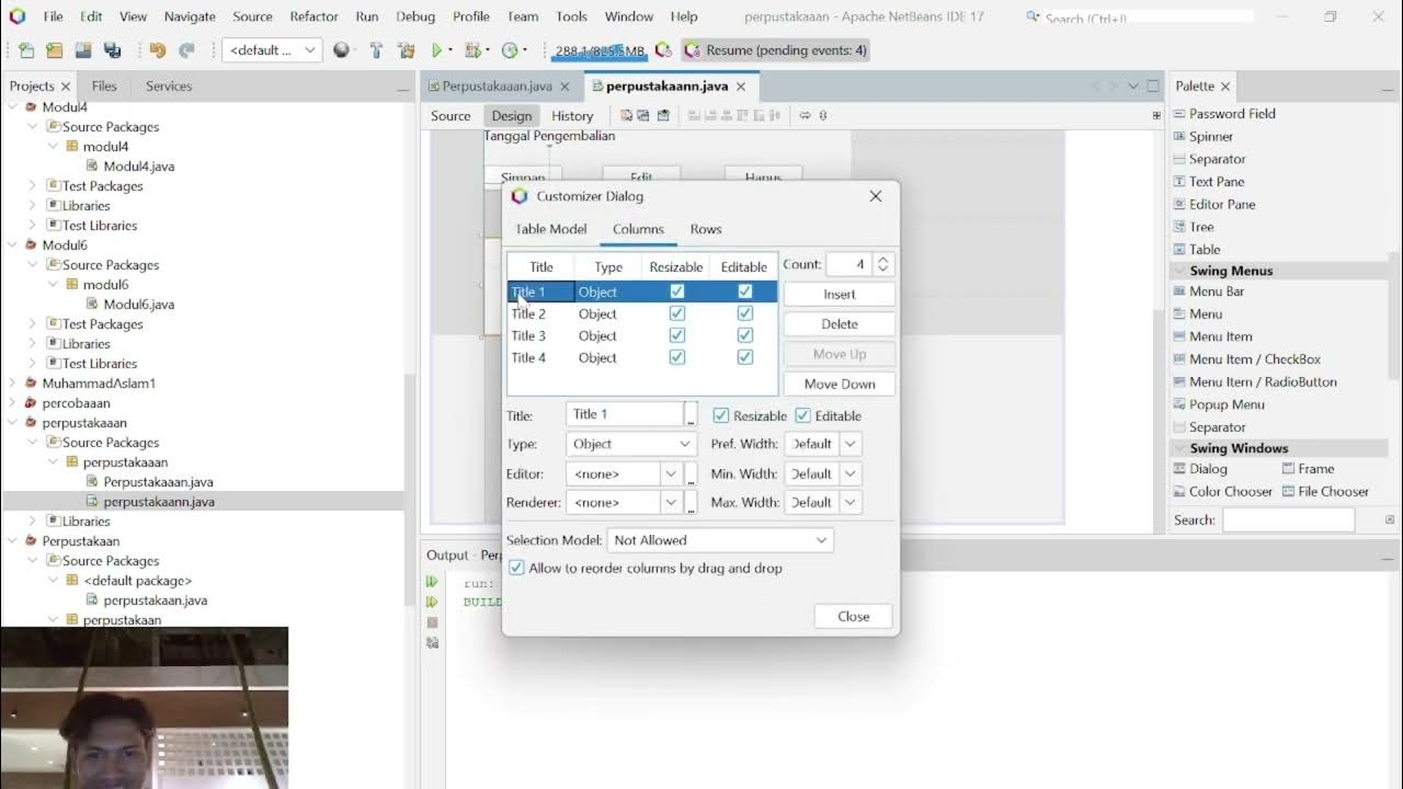 PROJECT APLIKASI SEDERHANA PERPUSTAKAAN - YouTube