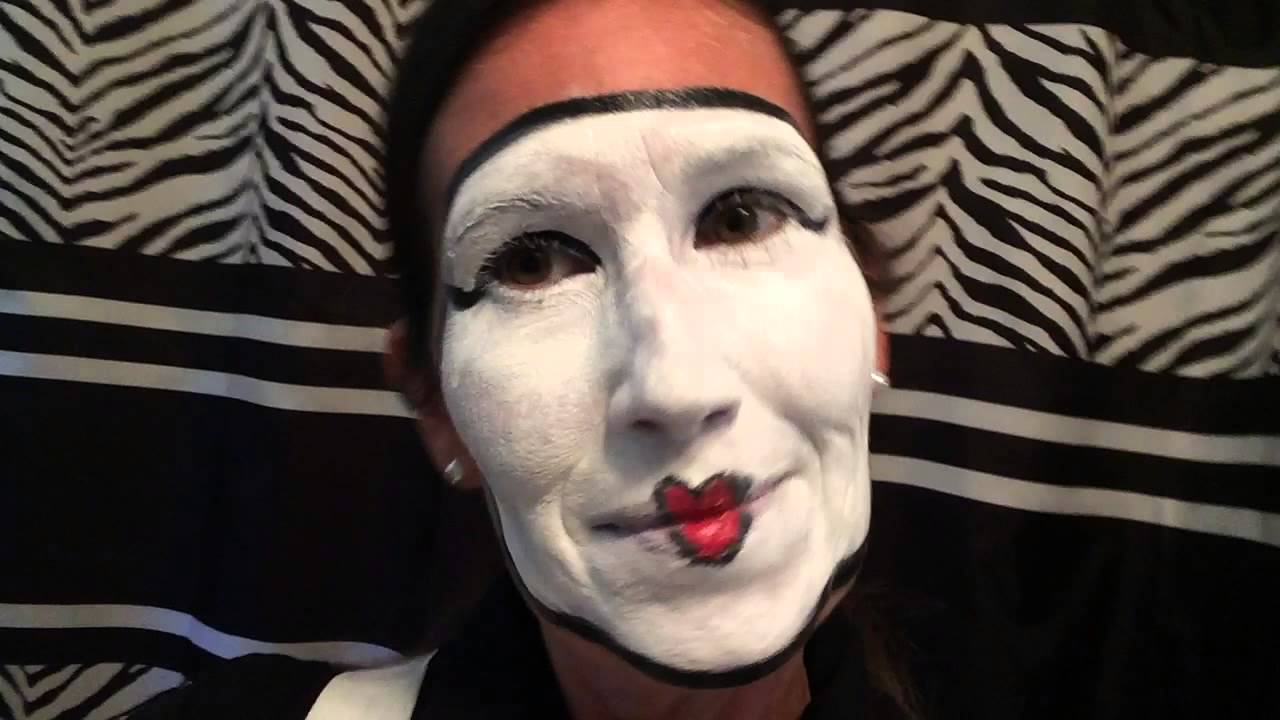 Applying and Removing Mime Makeup - YouTube