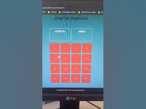 Jogo De Memória em HTML, CSS e Javascript - YouTube