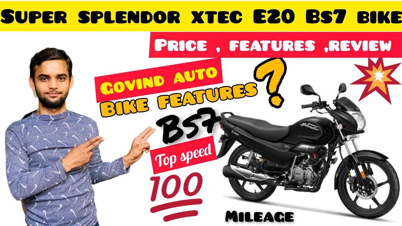 New Hero Super Splendor Xtec Bs7 Flex Fuel 2023 Launch Price Mileage 11 ...