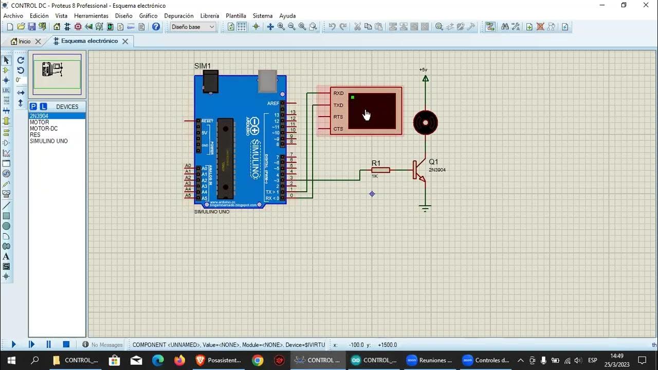CONTROL DE VELOCIDAD PARA UN MOTOR DC CON ARDUINO - YouTube