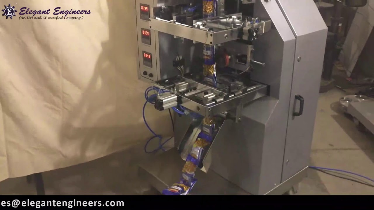 Automatic Pneumatic FFS machine with Cup filler to pack Granules ...