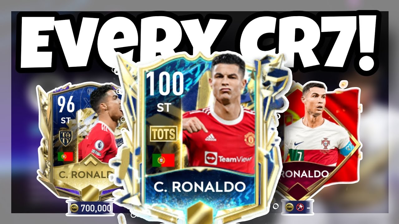 Every Cristiano Ronaldo (CR7) Card in Fifa Mobile! 🇵🇹🐐 - YouTube