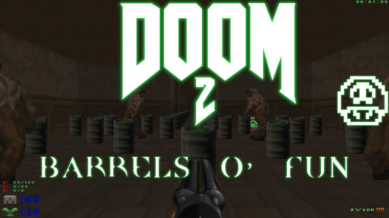 Doom 2 Lvl 23 Barrels o' Fun - 100% by SpectroxRB - YouTube
