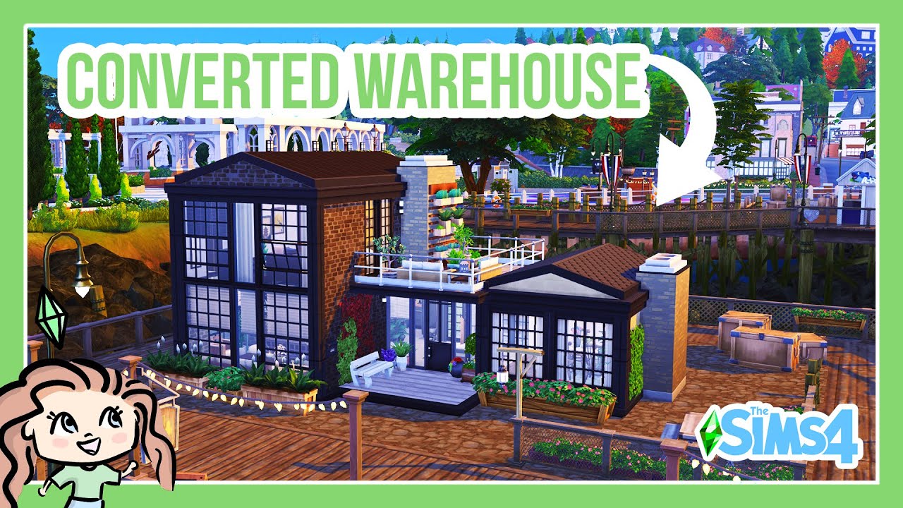 CONVERTED WAREHOUSE! || THE SIMS 4 SPEED BUILD 🏡 - YouTube