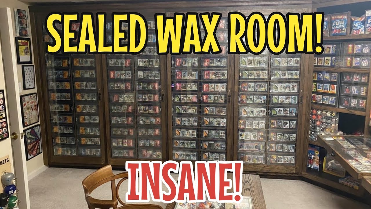 The Most INSANE Sealed Wax Sports Card Collection Room! - YouTube