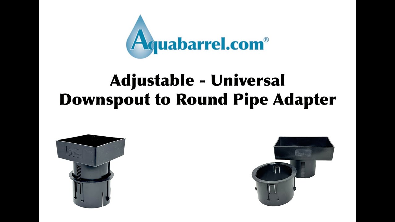 Adjustable - Universal Gutter Downspout Adapter to Round 4inch Pipe ...