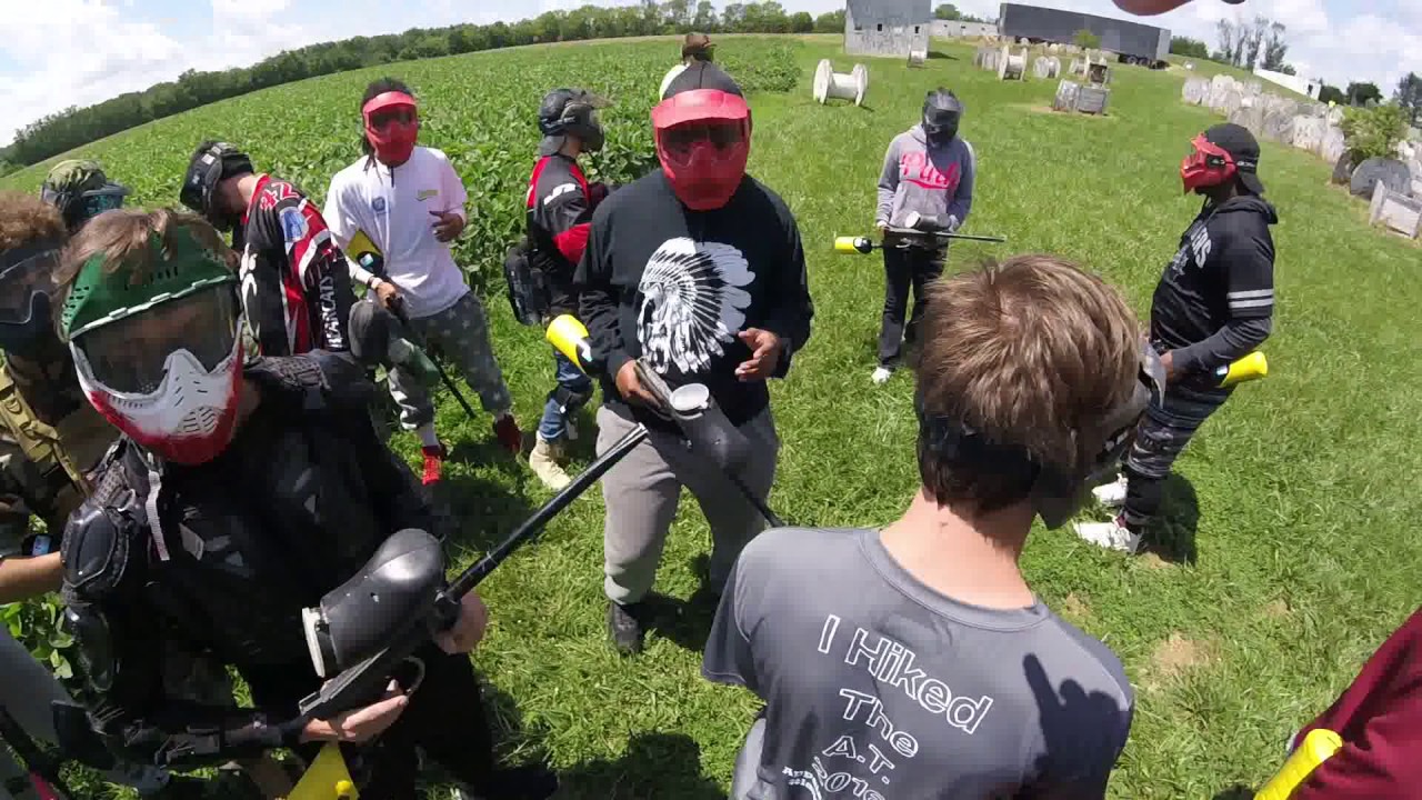 eliminated so quick game play at paintball country - YouTube