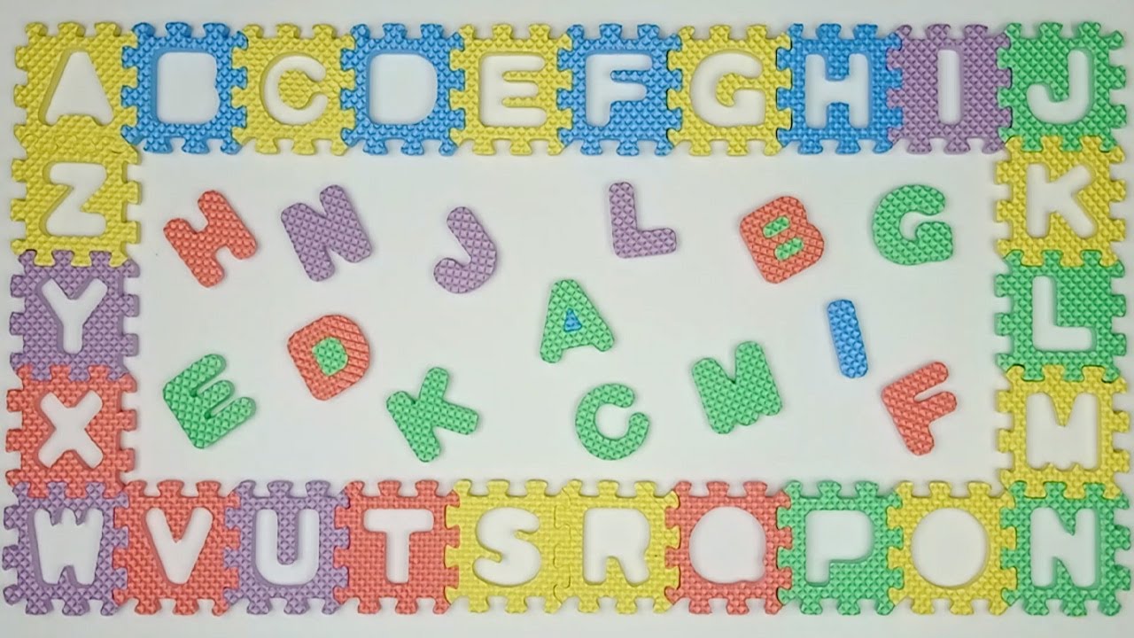 Learn the English alphabet with the ABC Alphabet Puzzle Mat | a for ...
