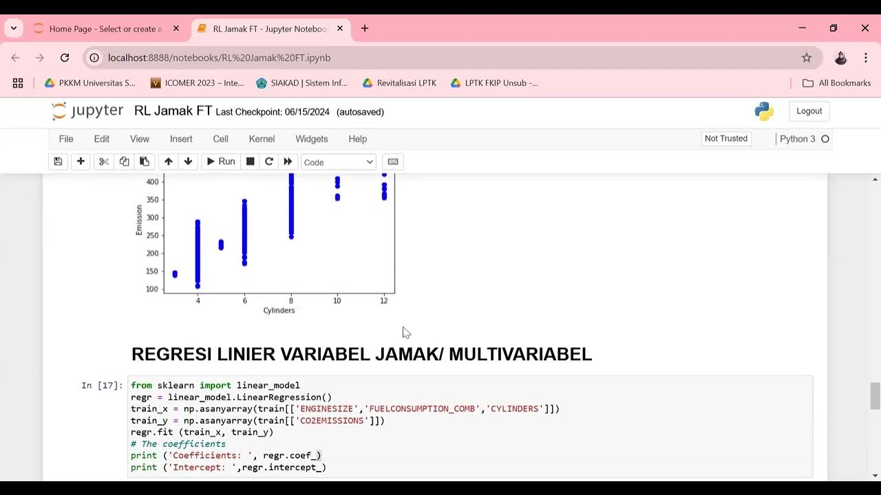 Regresi linier multivariabel dengan Python - YouTube