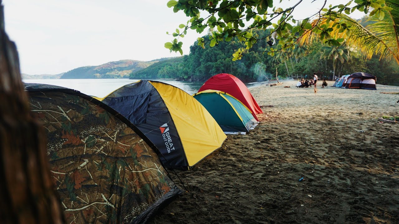 Cinematic Camping Amay Beach - YouTube