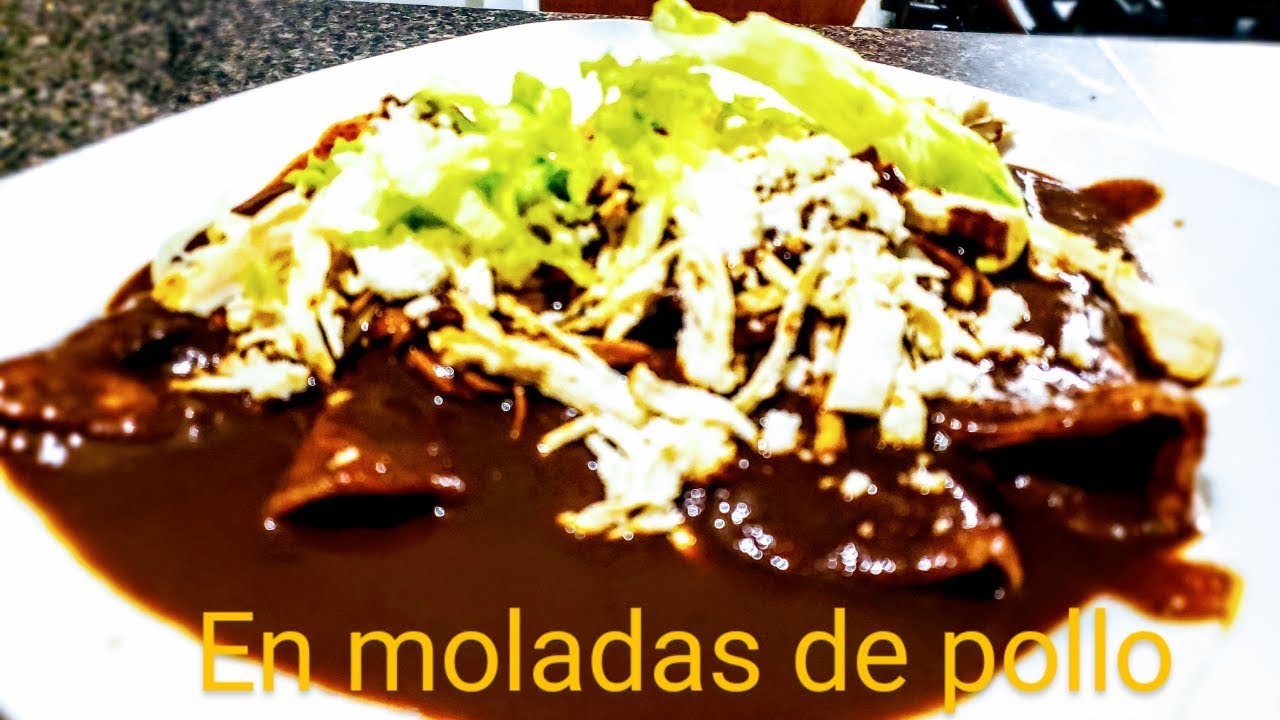 Como hacer enmoladas con pollo |recipe mexicana facil . Cosinando cosas ...
