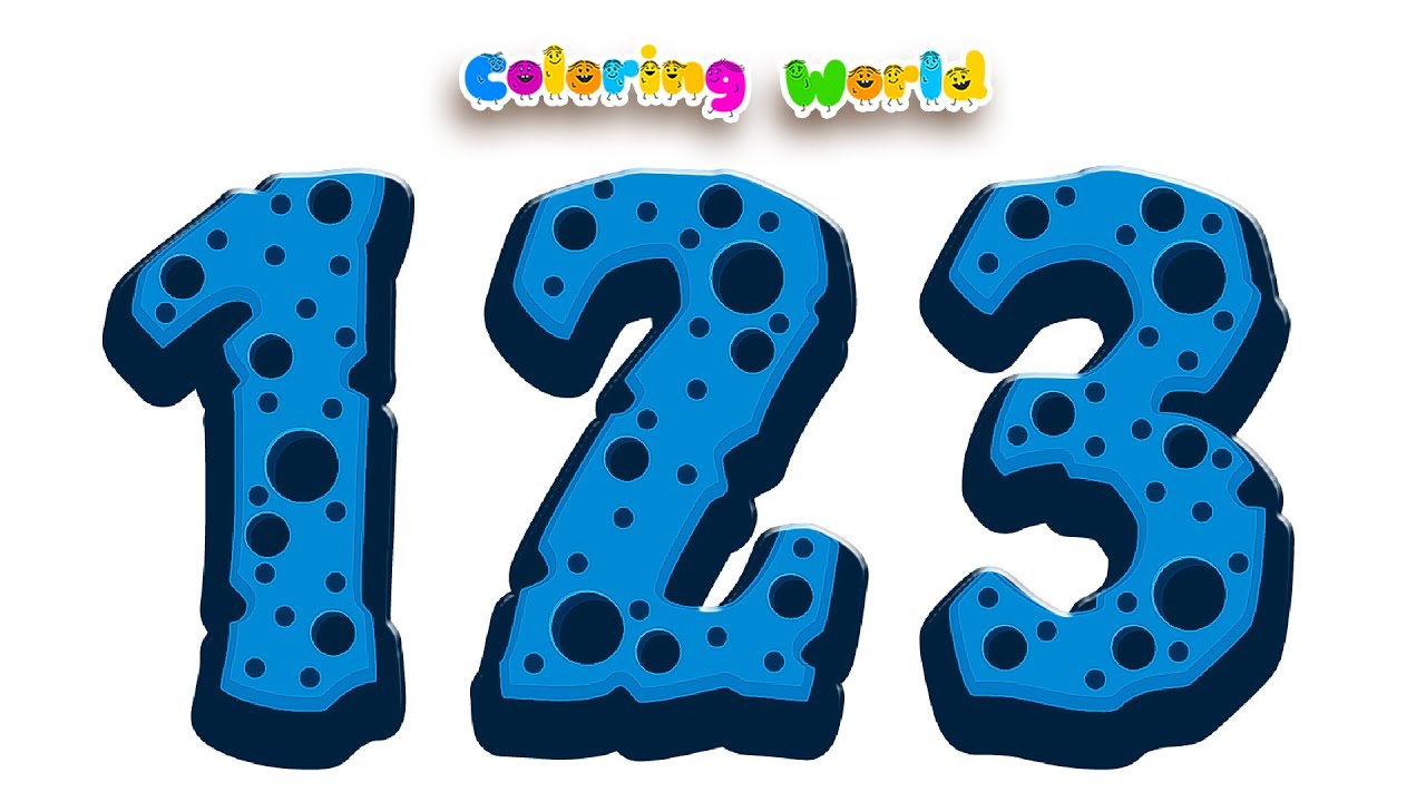 Coloring World: Number Counting for Kids | Learn to Count 1-100 - YouTube