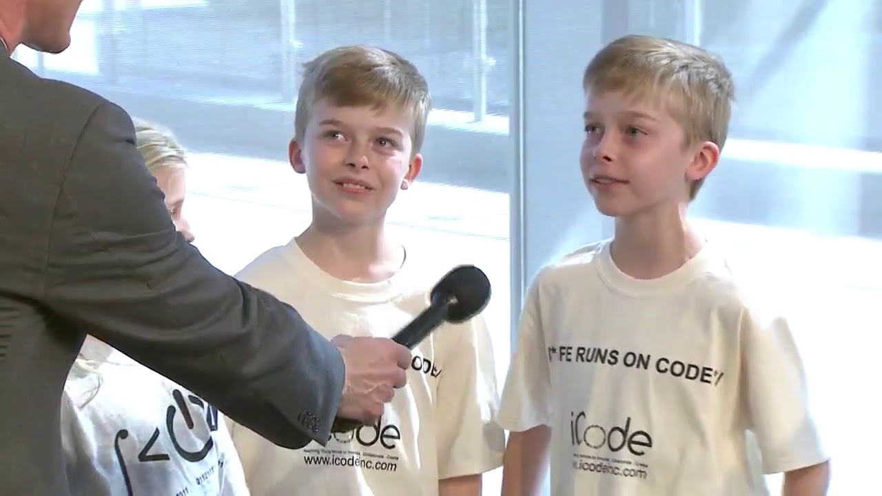 2017 iCode Hackathon TV coverage ABC TV (WFAA-8) - YouTube
