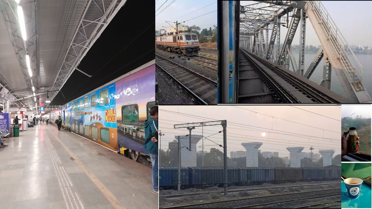 12932 Mumbai Central AC Double Decker Express Train Journey | Ahmedabad ...