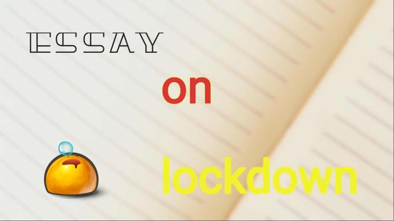 Essay on lockdown in english ।। write an essay on lockdown ।। - YouTube