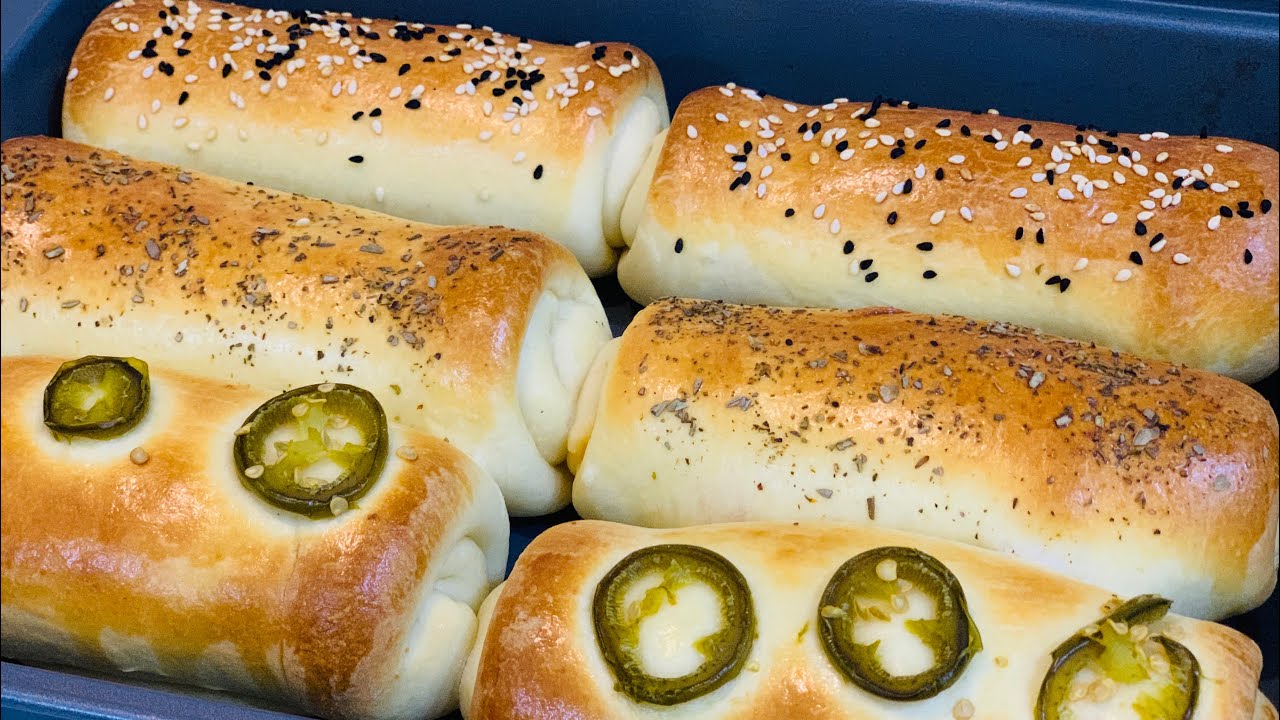 Chicken Cheese Stuffed Dinner Rolls In 3 Ways | By Apron On - YouTube