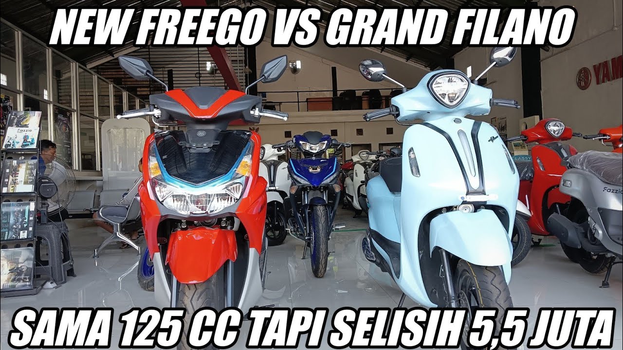 NEW FREEGO 2023 VS GRAND FILANO SAMA 125CC HARGA BEDA 5 JUTAAN - YouTube