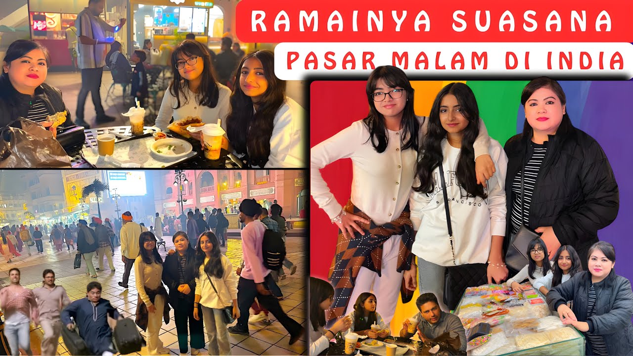 Ramainya Suasana Pasar Malam Di India‼️Melihat Pasar Malam Dengan ...