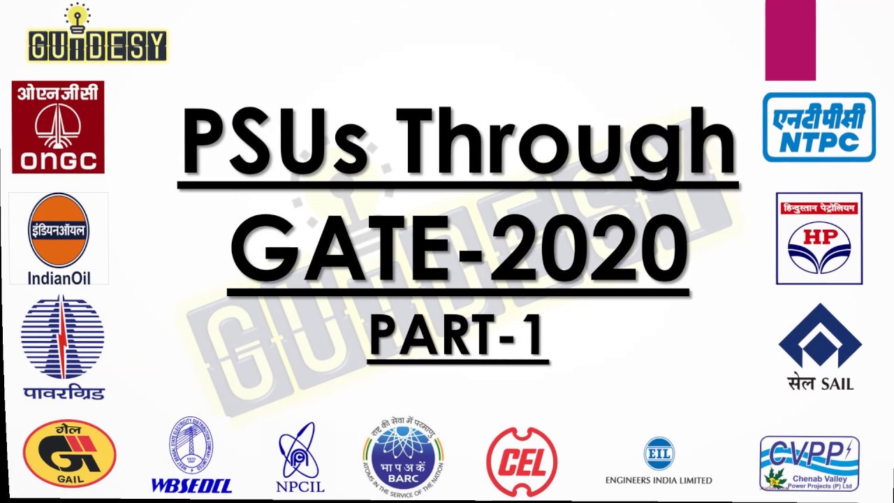 PSUs Through GATE-2020 Part-1 - YouTube