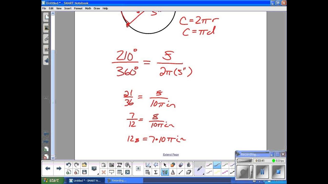 Calculating Arc length -- Practice -- Juda Math - YouTube